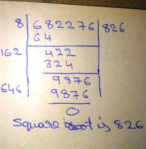 682276 Long Division Method To Find Square Root Brainly In