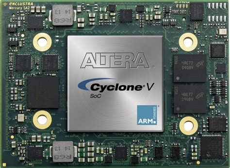 arm fpga module hosts altera cyclone soc offers high i o count
