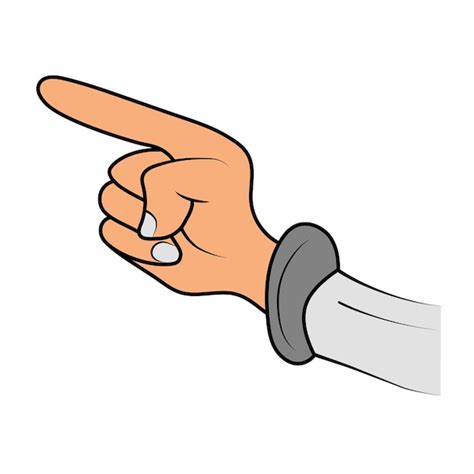 Premium Vector Cartoon Finger Hand Click Comic Cursor Pointer Mouse