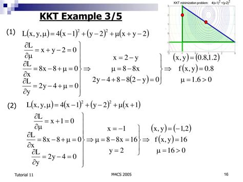 ppt tutorial 11 constrained optimization lagrange multipliers kkt conditions powerpoint