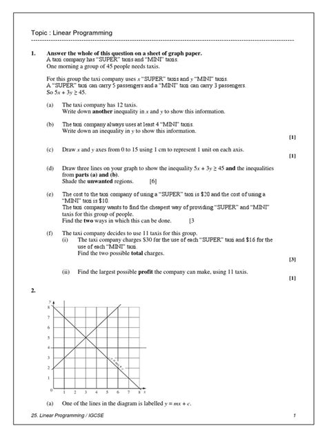 worksheet no 2 linear programming pdf mathematical relations graph theory