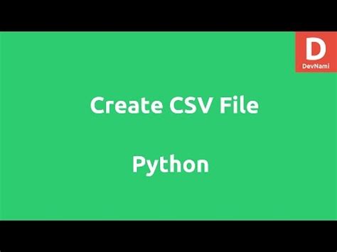 Learn Create Csv File Using Python List Mind Luster
