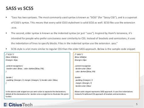 Scss Implementation Ppt