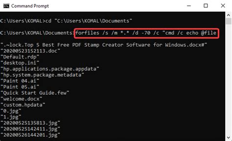 Manage Files And Folders Using Command Prompt In Windows 11