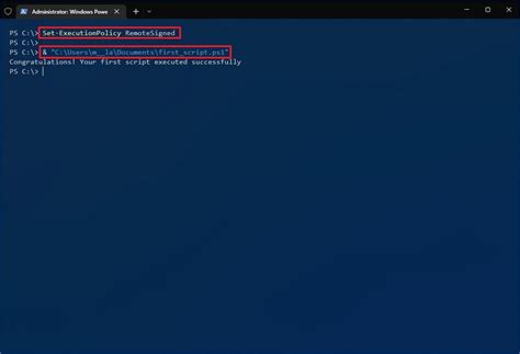 how to create and run a powershell script file on windows 10 windows central