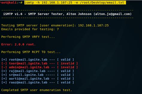 4 ways to smtp enumeration