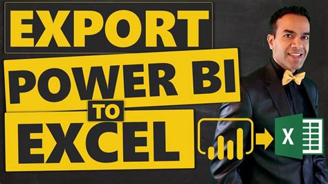 how to export power bi data into excel printable templates free