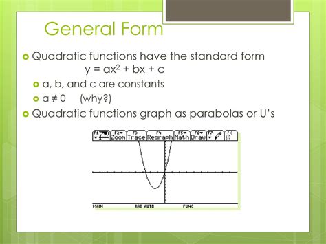 vertex form of quadratic equations ppt download