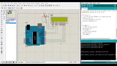 tutorial arduino simulasi mengakses lcd 16x2 i2c proteus 8 dengan vrogue