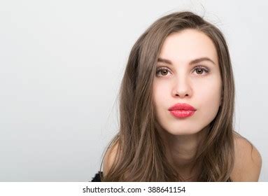 Portrait Beautiful Naked Woman Long Smooth Stock Photo 1198621036