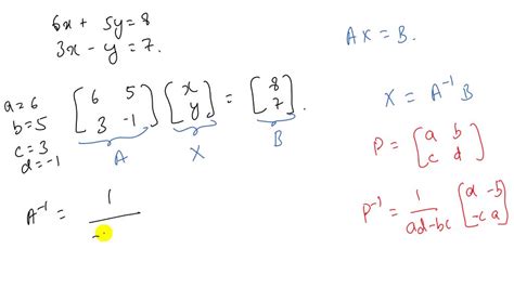 solved question 11 solve the following systems of equations by using inverse matrices 21 3y 3
