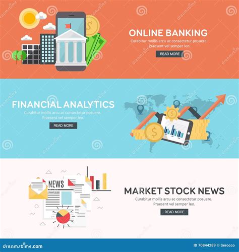 Flat Design Concept Of Business Big Data Analysis Financial Analytics