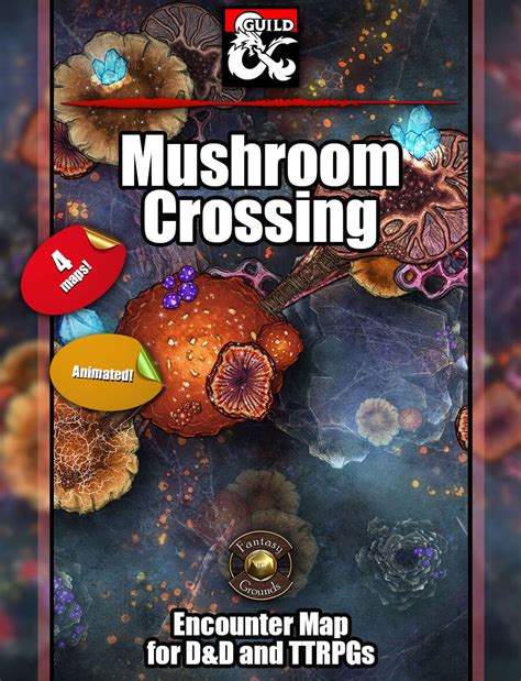 Mushroom Crossing Underdark Battlemap W Fantasy Grounds Support