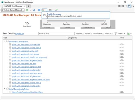 view code quality metrics for projects matlab mathworks 한국