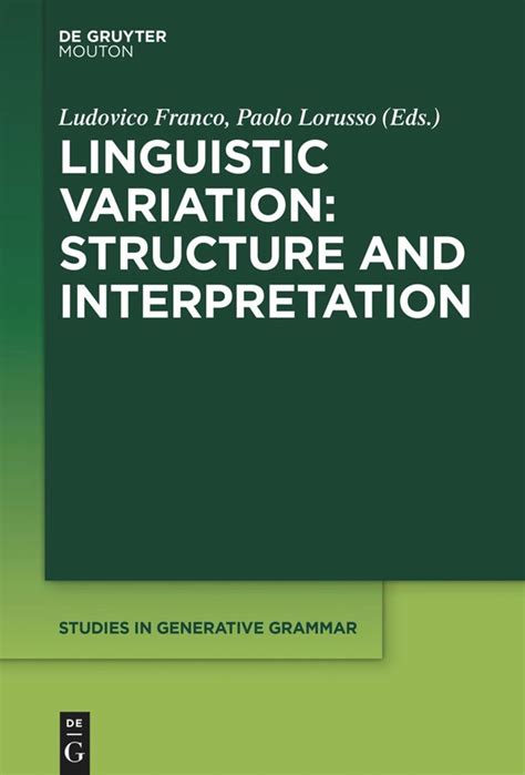 linguistic variation structure and interpretation