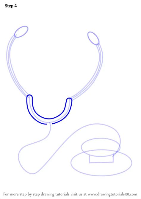 How To Draw Stethoscope Everyday Objects Step By Step