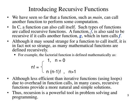 ppt ics103 programming in c lecture 11 recursive functions powerpoint presentation id 4732776