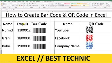 How To Create Bar Code In Excel How To Create Qr Code In Excel Barcode And Qr Code In Excel