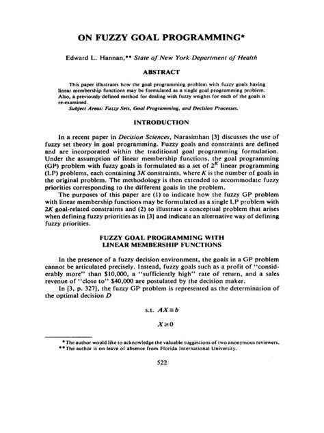 fuzzy goal programming pdf function mathematics matrix mathematics