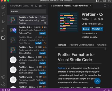 how to use prettier in vs code