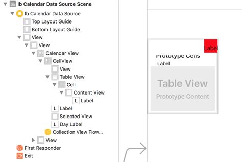 Ios JTAppleCalendar Cell Inside TableView In Swift 3 Stack Overflow