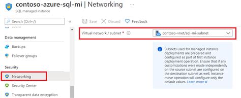 관리형 인스턴스를 다른 서브넷으로 이동 Azure Sql Managed Instance Microsoft Learn