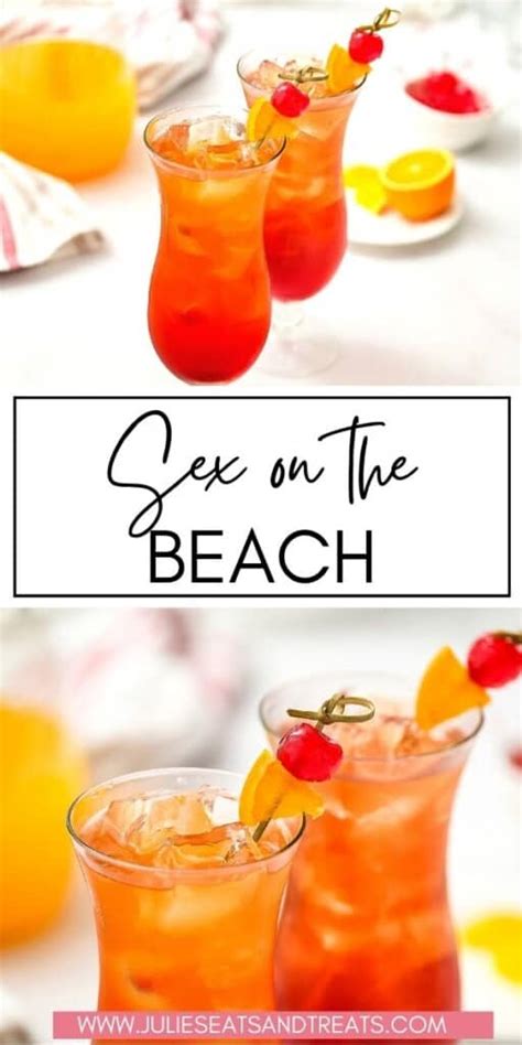 Easy Sex On The Beach Cocktail Recipe Julies Eats And Treats