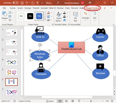 How To Make A Mindmap Diagram In Microsoft Office Powerpoint NBKomputer