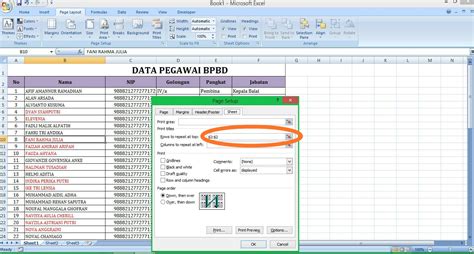 Cara Menampilkan Judul Header Tabel Otomatis Di Microsoft Excel