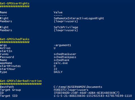 grouper a powershell script for helping to find vulnerable settings in ad group policy