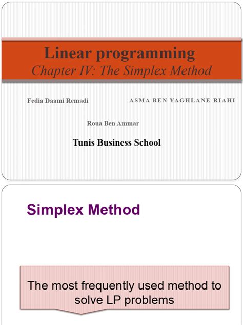 chapter 3 simplex pdf mathematical optimization computer programming