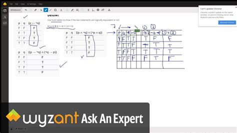 how to show a truth tables