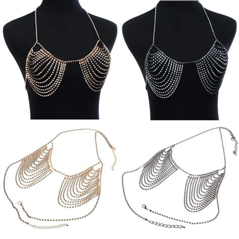 Hot Sex Fashion Lady Jewelry Alloy 2 Colors Chain Body Necklace In Chain Necklaces From Jewelry