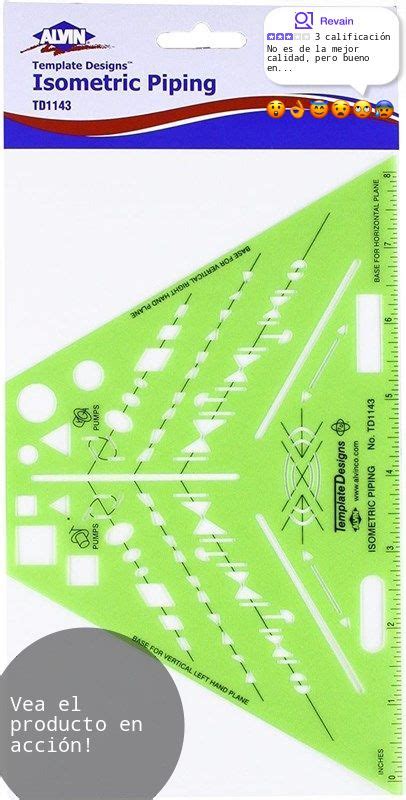 Alvin TD1143 Isometric Piping Template Piping Templates Isometric