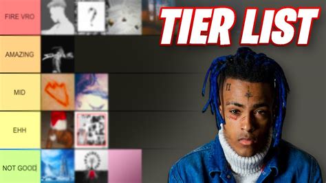 Ranking Top Xxxtentacion Songsalbums Tier List Youtube