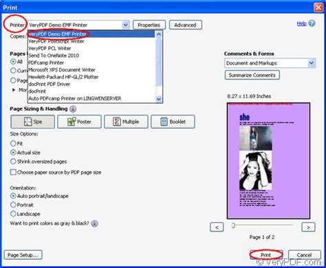 development package for converting pdf to emf verypdf knowledge base