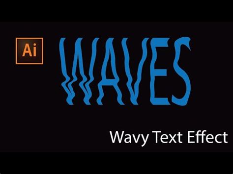 Wavy Text Effect Tutorial In Adobe Illustrator AdornHub YouTube