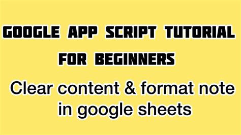 How To Clear Content And Formatting In Google Sheets Google Apps