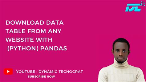 master web scraping with python and pandas extract tables from any website youtube