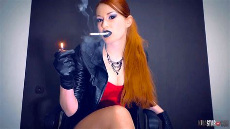 miss kira star leather and smoking