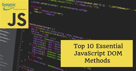 top 10 javascript methods for dom access and manipulation