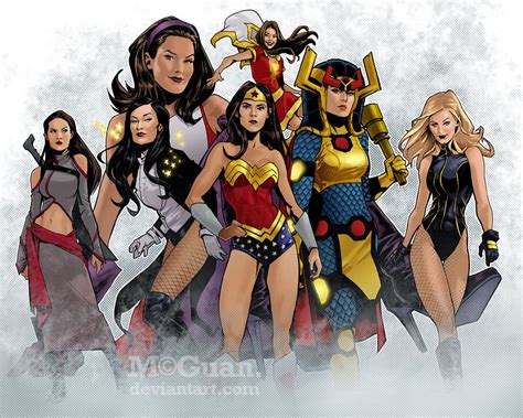 Female Justice League By Shawn Mcguan Rdccomics