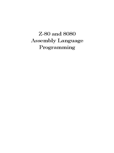 hayden computer programming series kathe spracklen z 80 and 8080 assembly language programming