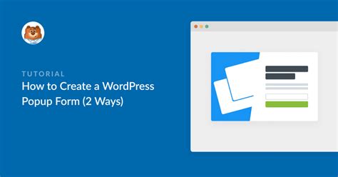 How To Easily Create A WordPress Popup Form For Free