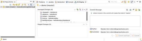 push eclipse project to github