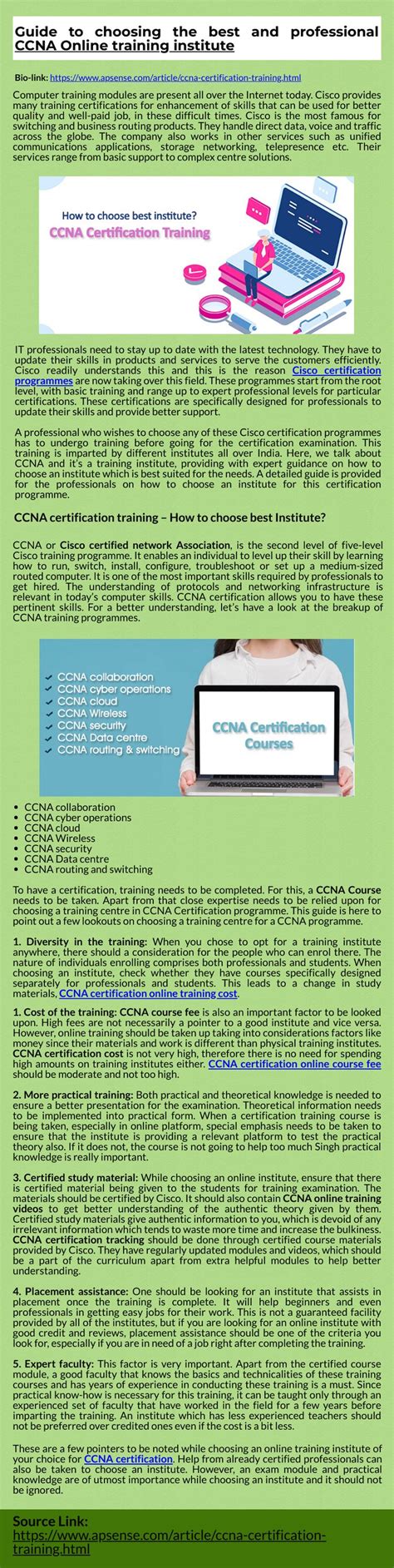 Guide To Choosing The Best And Professional CCNA Online Training