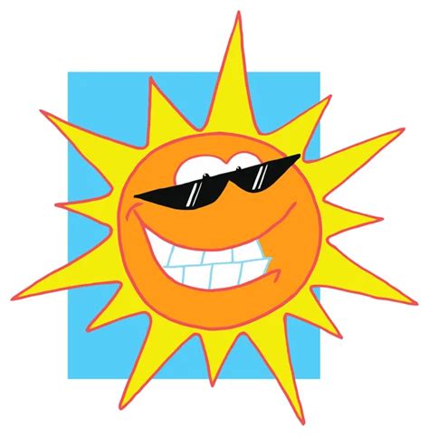 Smiling Sun Cartoon Character With Sunglasses Stock Vector Image By ©hittoon 61070623