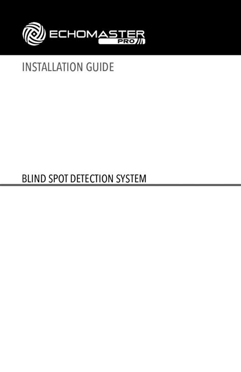 PDF INSTALLATION GUIDE EchoMaster Change Carefully Read This