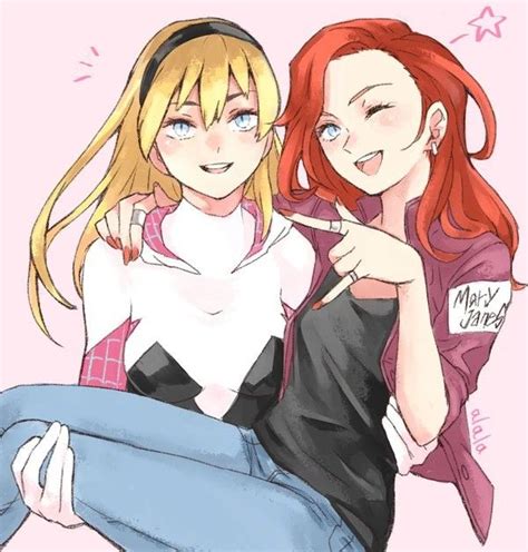 Pin By Mei Wang On R Gwen And Mj In 2023 Spider Gwen Gwen Stacy Comic Marvel Spiderman Art