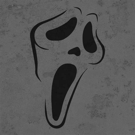 STL File GHOSTFACE FACE READY TO PRINT 3D PRINTABLE STENCIL3D Print